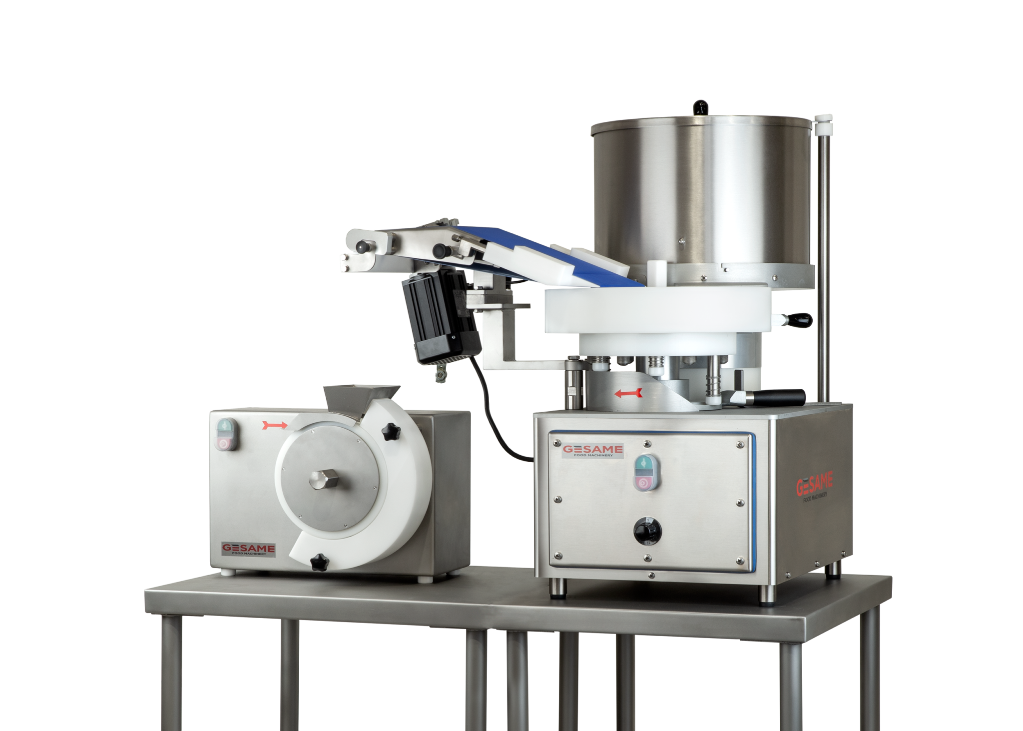 MH 100AT- Double Portion Hamburger Patty Forming Machine - Gesame USA